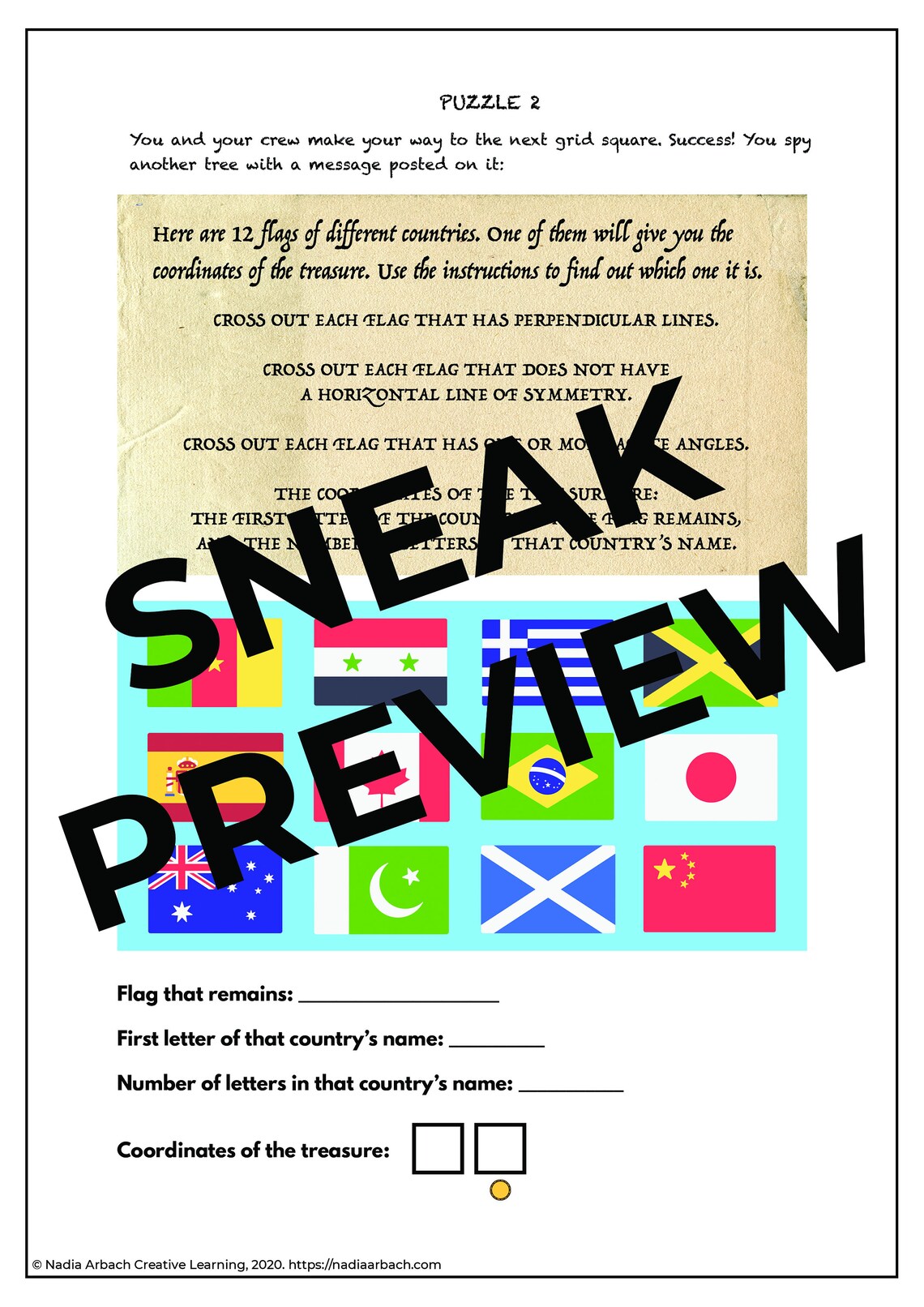 Escape Room Activity for Kids - Desert Island Adventure With the ...