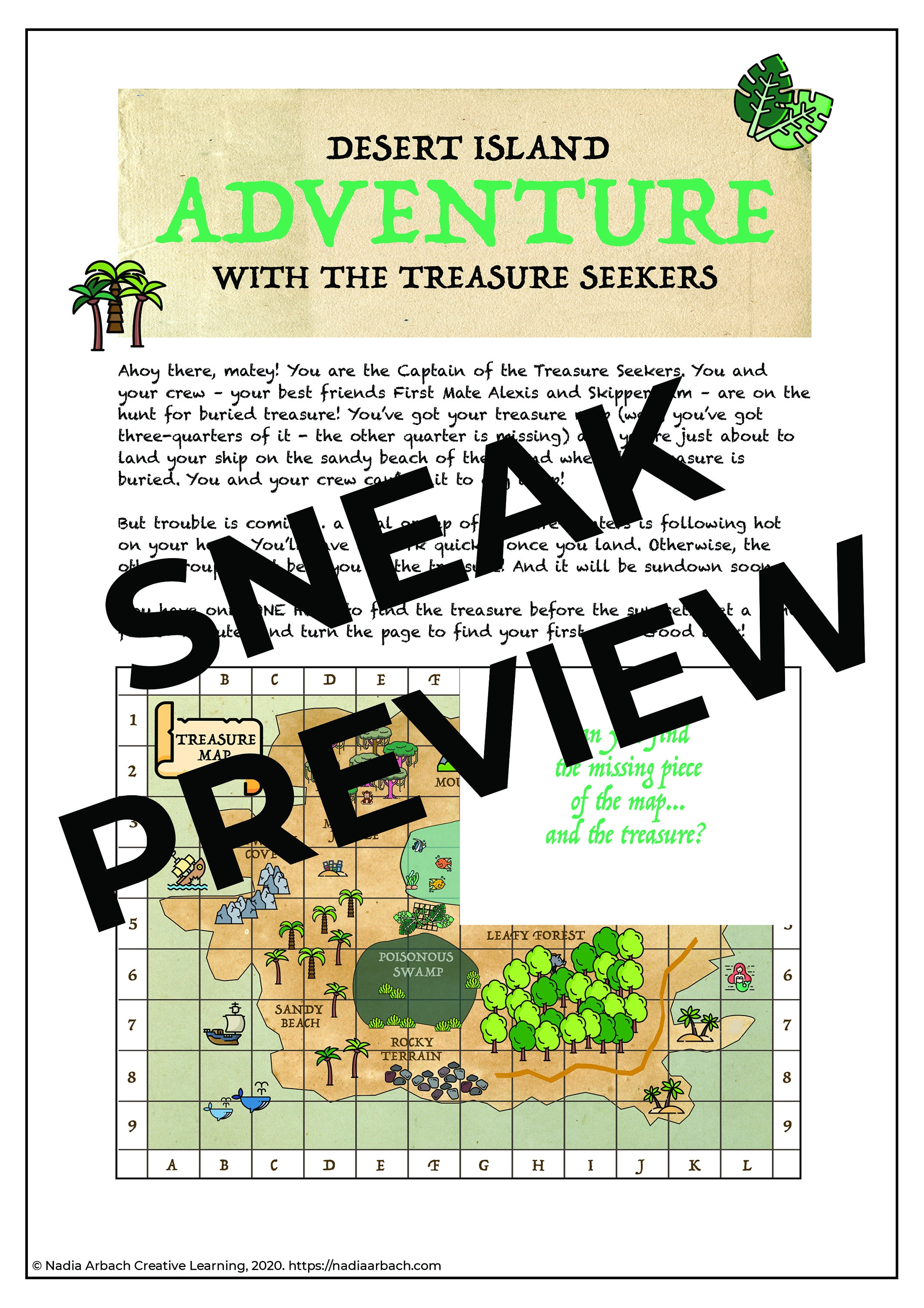 Escape Room Activity for Kids - Desert Island Adventure With the ...