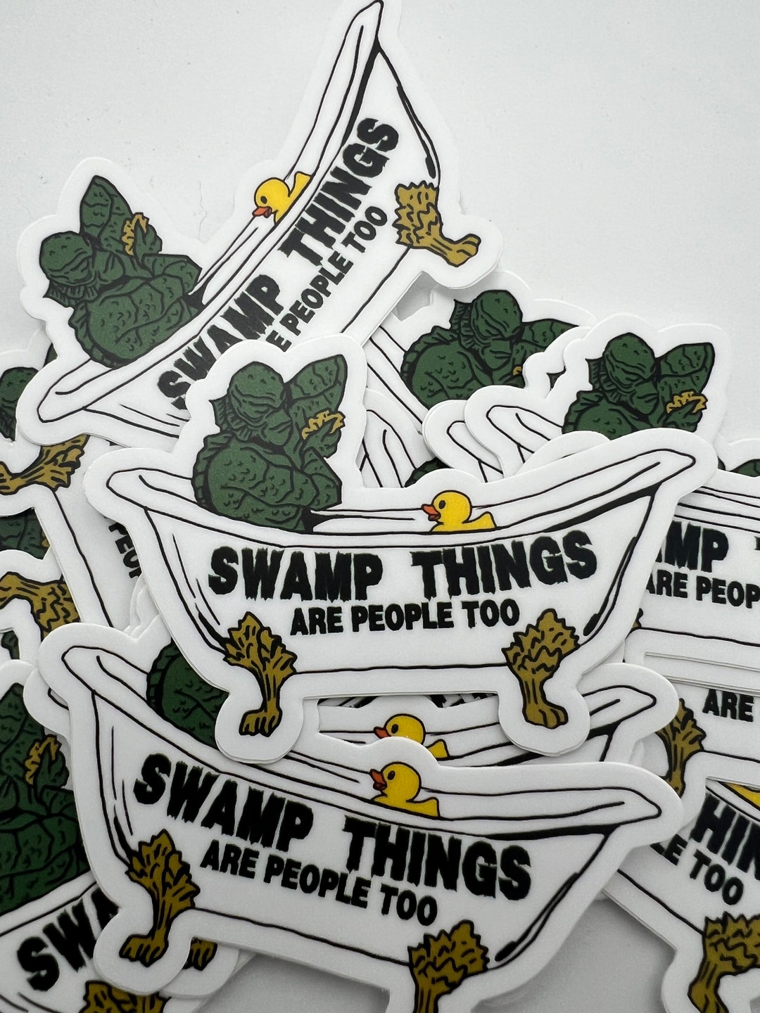 Swamp Things Are People Too Sticker, Halloween, Horror, Monster, Movies ...