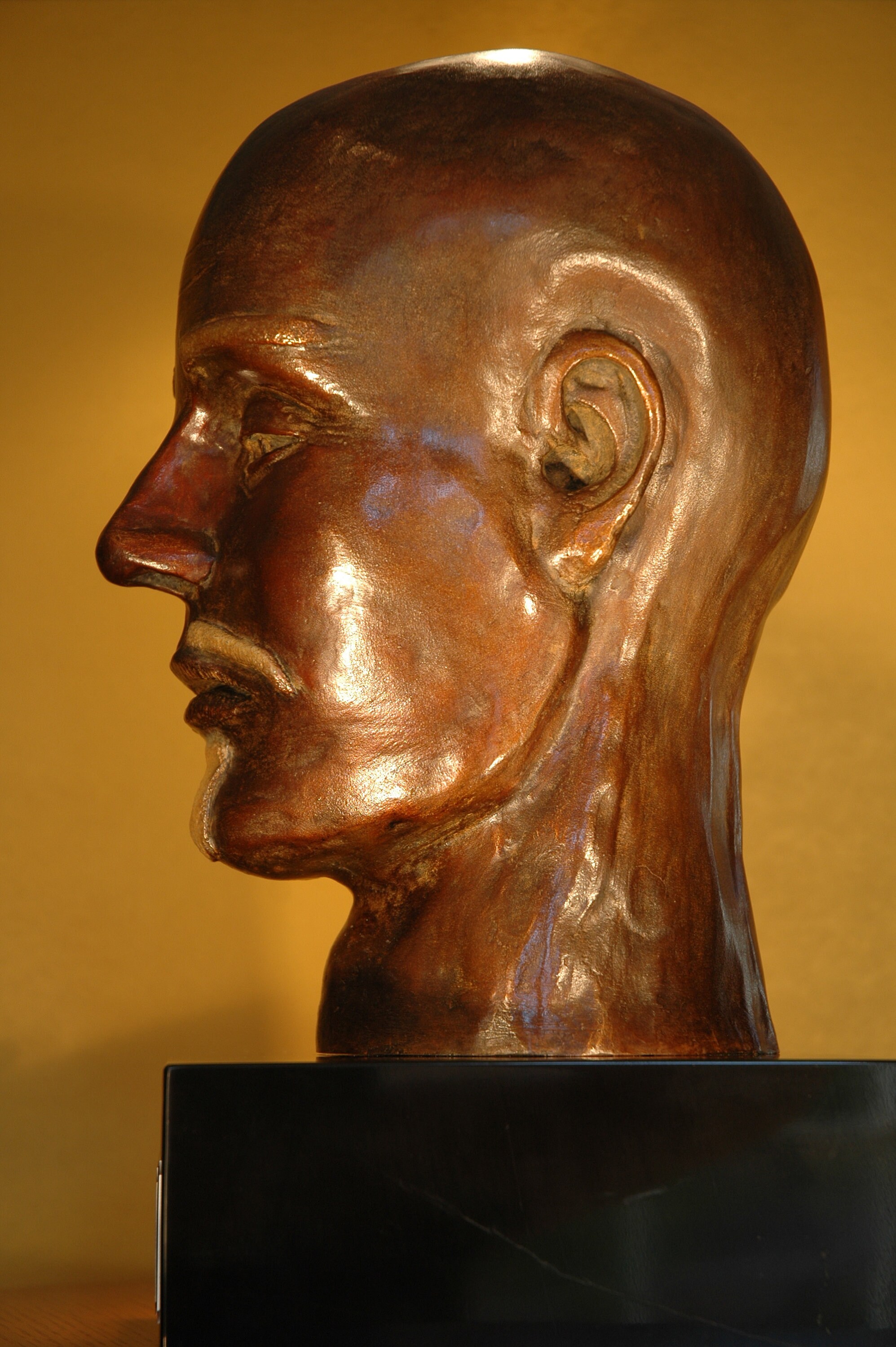 The Hun, Terrifying Looking Fighter, Head in Bronze, Head of Fighter ...