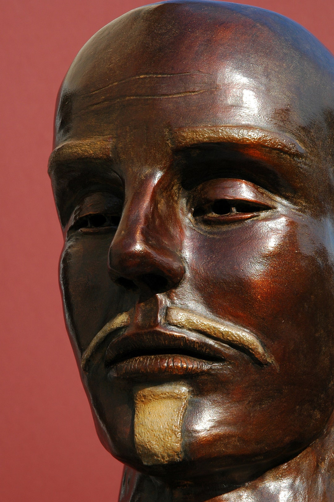 The Hun, Terrifying Looking Fighter, Head in Bronze, Head of Fighter ...