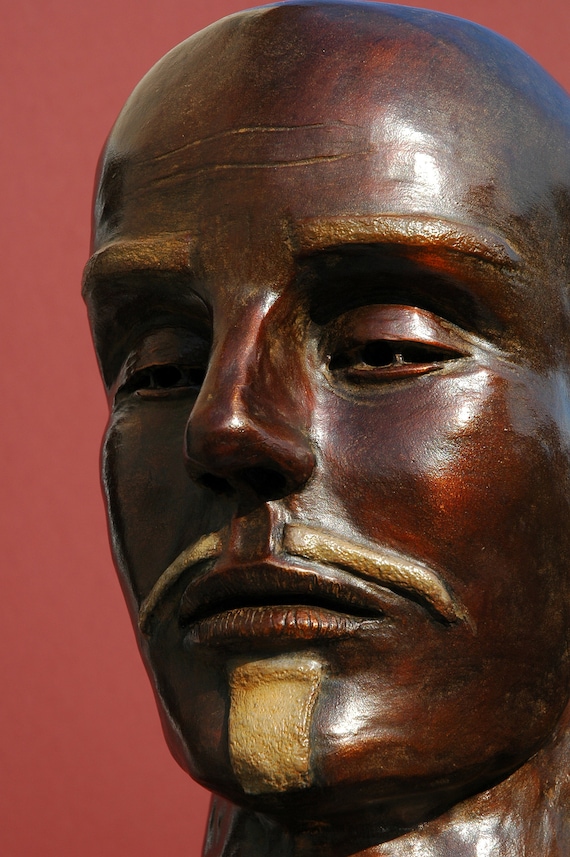 The Hun Terrifying Looking Fighter Head in Bronze Head of - Etsy