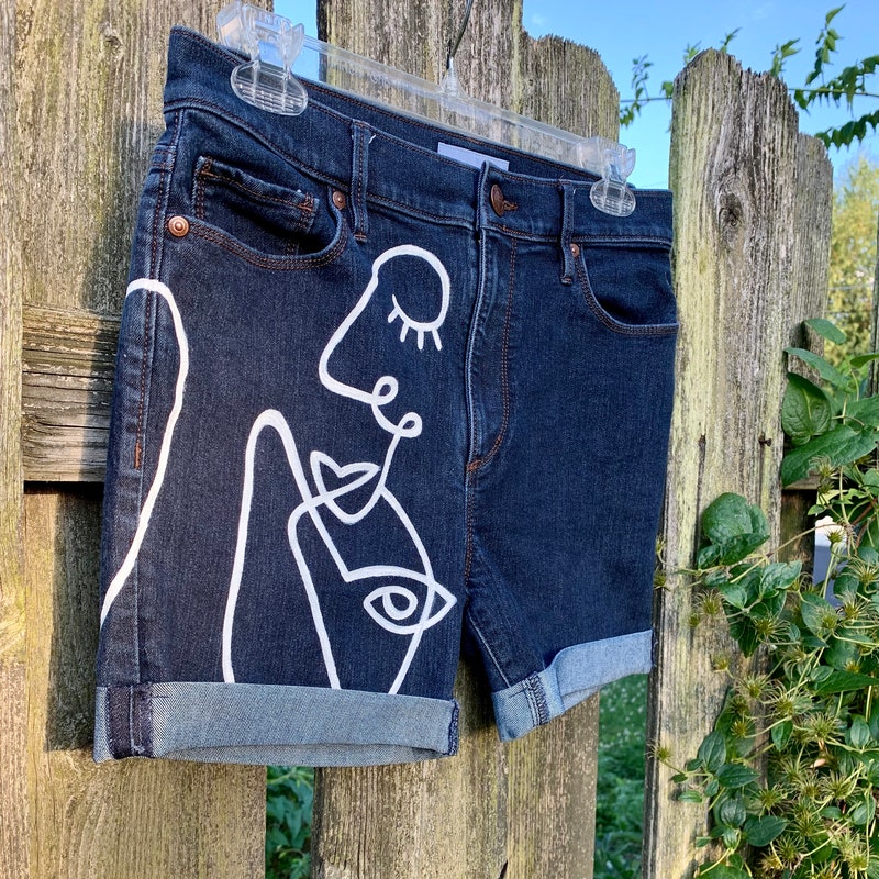 Abstract Jeans - Etsy