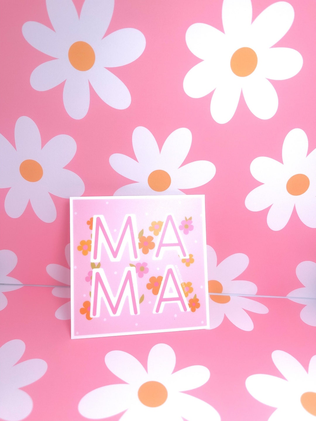Cute Mama Sticker / Mother's Day Gift for Mom Decal / Hand Drawn and ...