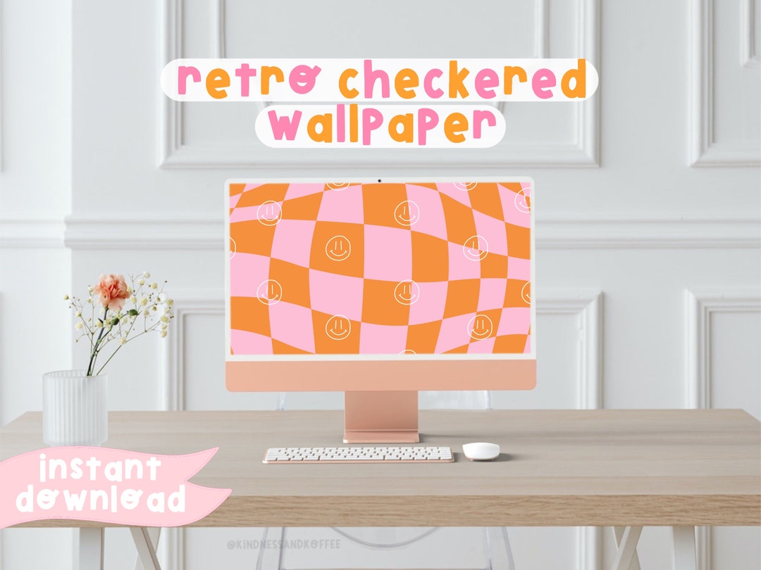 20 Retro Checkered Desktop Wallpapers / Instant Digital Download ...