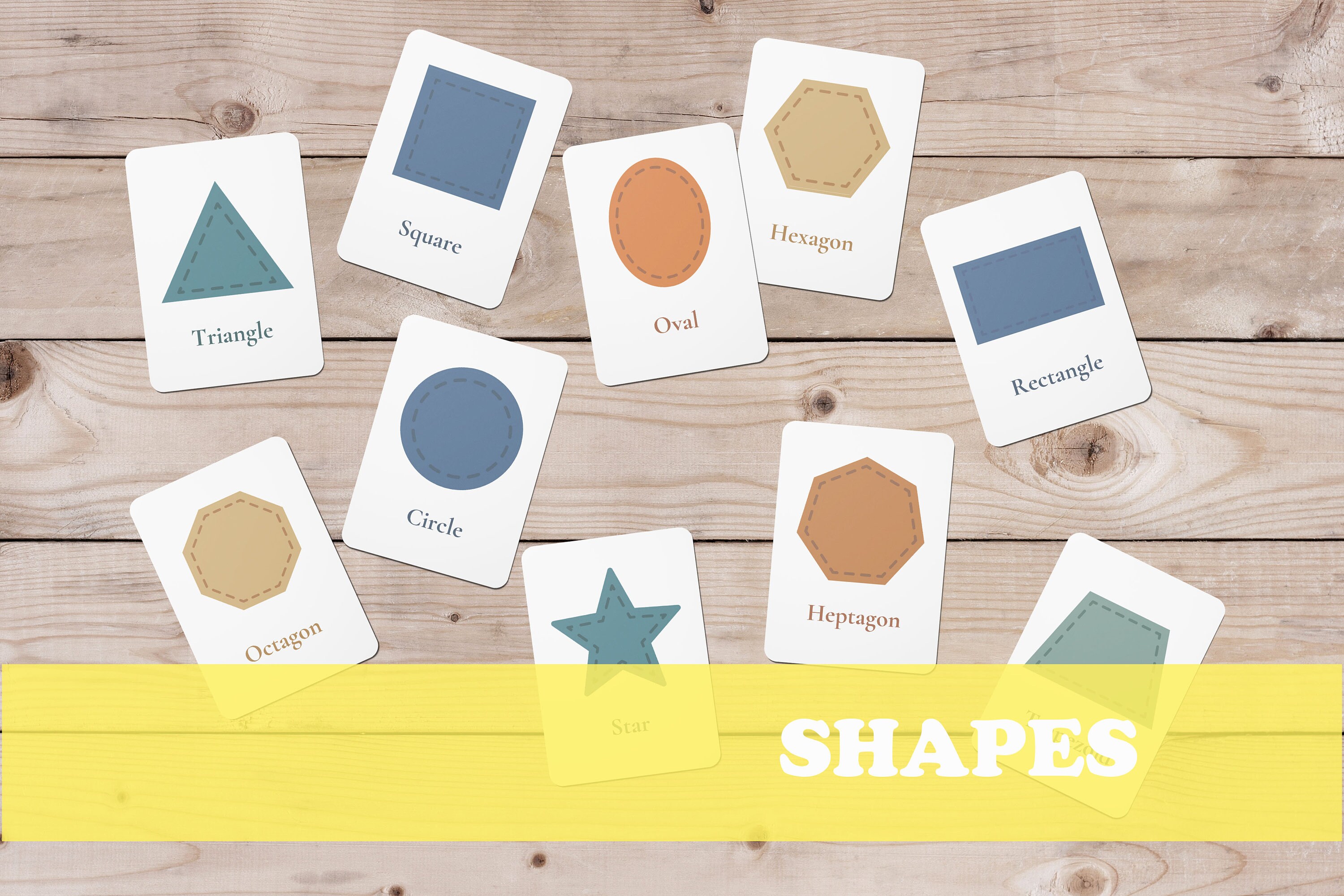 FORMAS GEOMÉTRICAS Tarjetas flash MONTESSORI para estudiar en - Etsy España