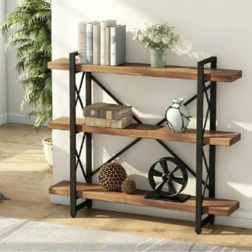 RUSTIC CONSOLE TABLE Sofa Bookcase Reclaimed Wood 12x65x24h | Etsy