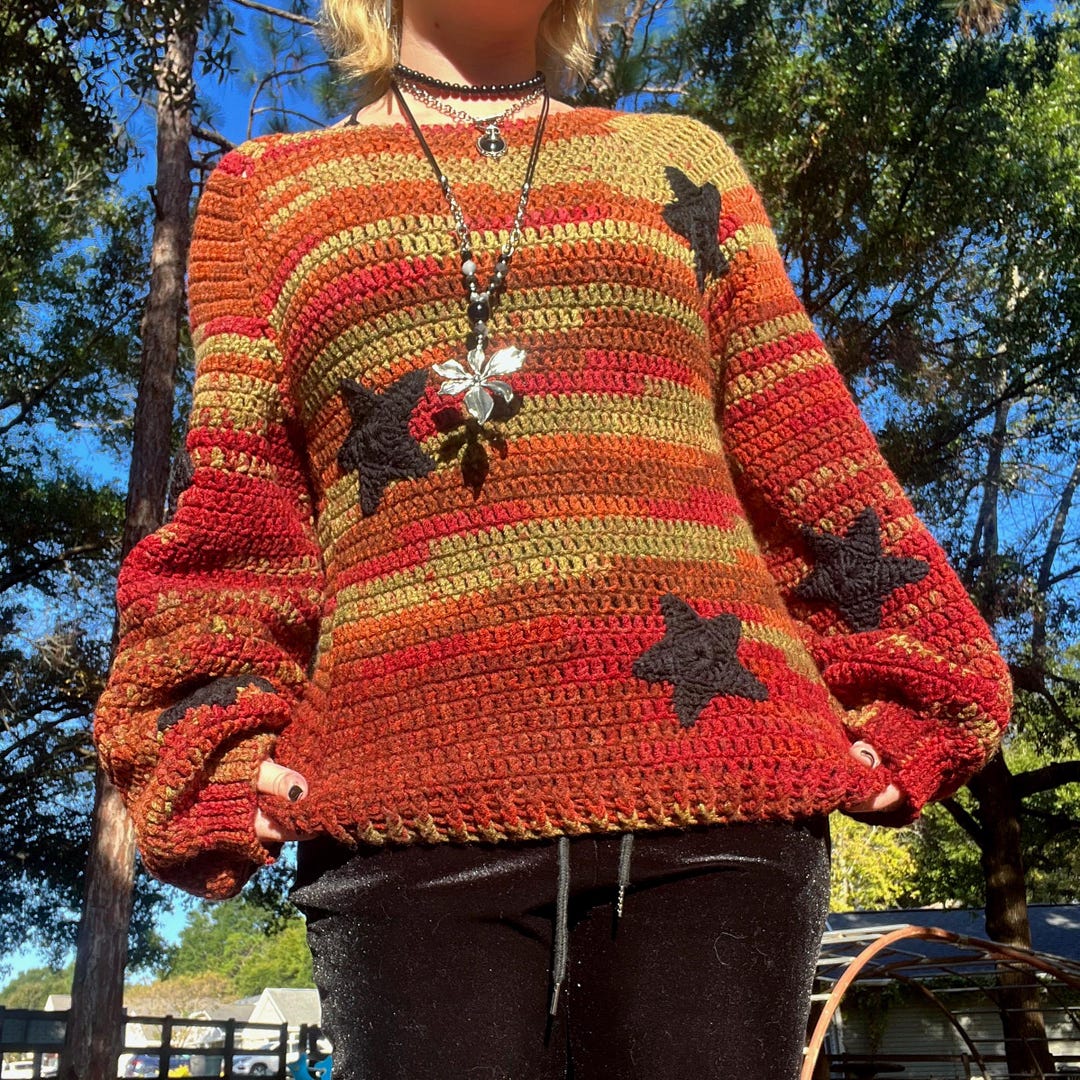 November Nights Sweater | Midwest Emo Coraline Inspired Sweater. Grunge ...