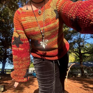 November Nights Sweater | Midwest Emo Coraline Inspired Sweater. Grunge ...