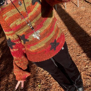 November Nights Sweater | Midwest Emo Coraline Inspired Sweater. Grunge ...