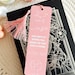 Girl Math Bookmark With Tassel, Cute Pink Bookmark, Book Accessories ...