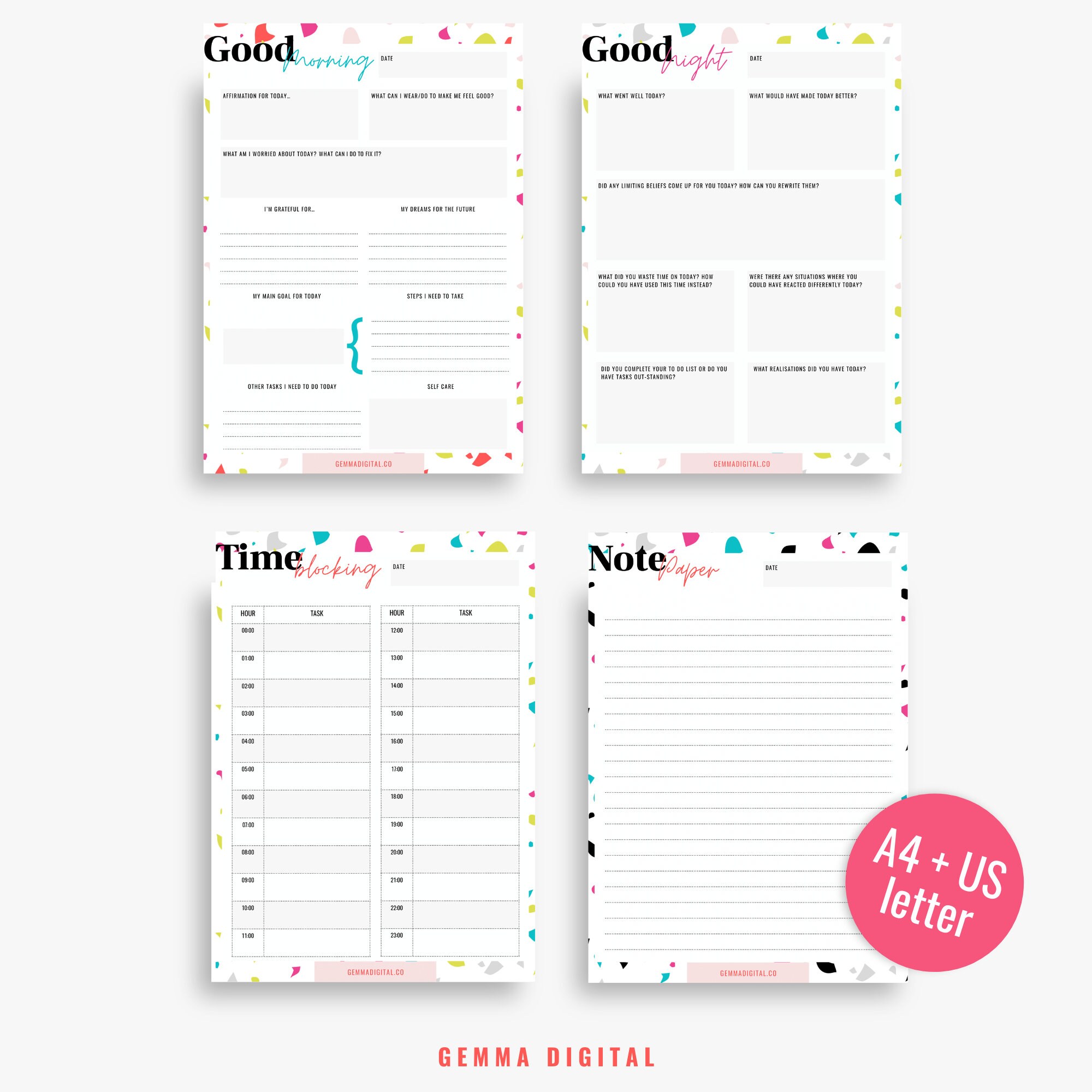 Daily Routine Printables, Morning Routine Printable, Evening Routine ...