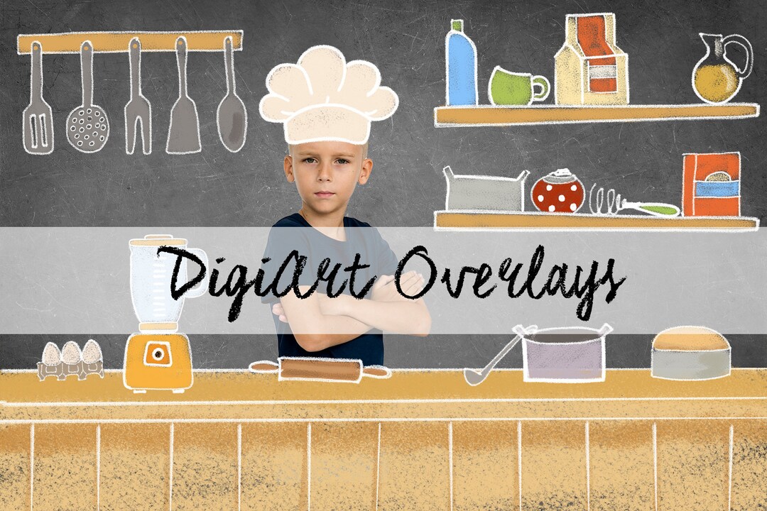 Cooking Sidewalk Chalk Art Overlay PNG, Kitchen, Clipart, Background ...