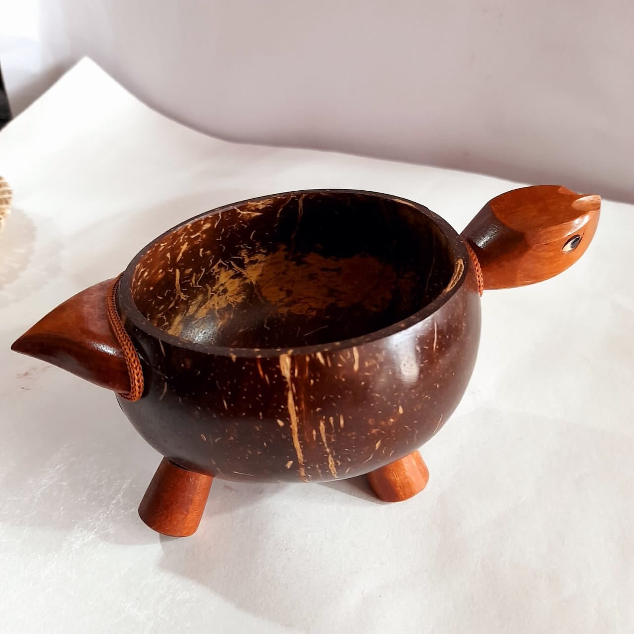 Coconut Shell Serving Bowl Turtle Handmade Tableware Salad Rice and ...