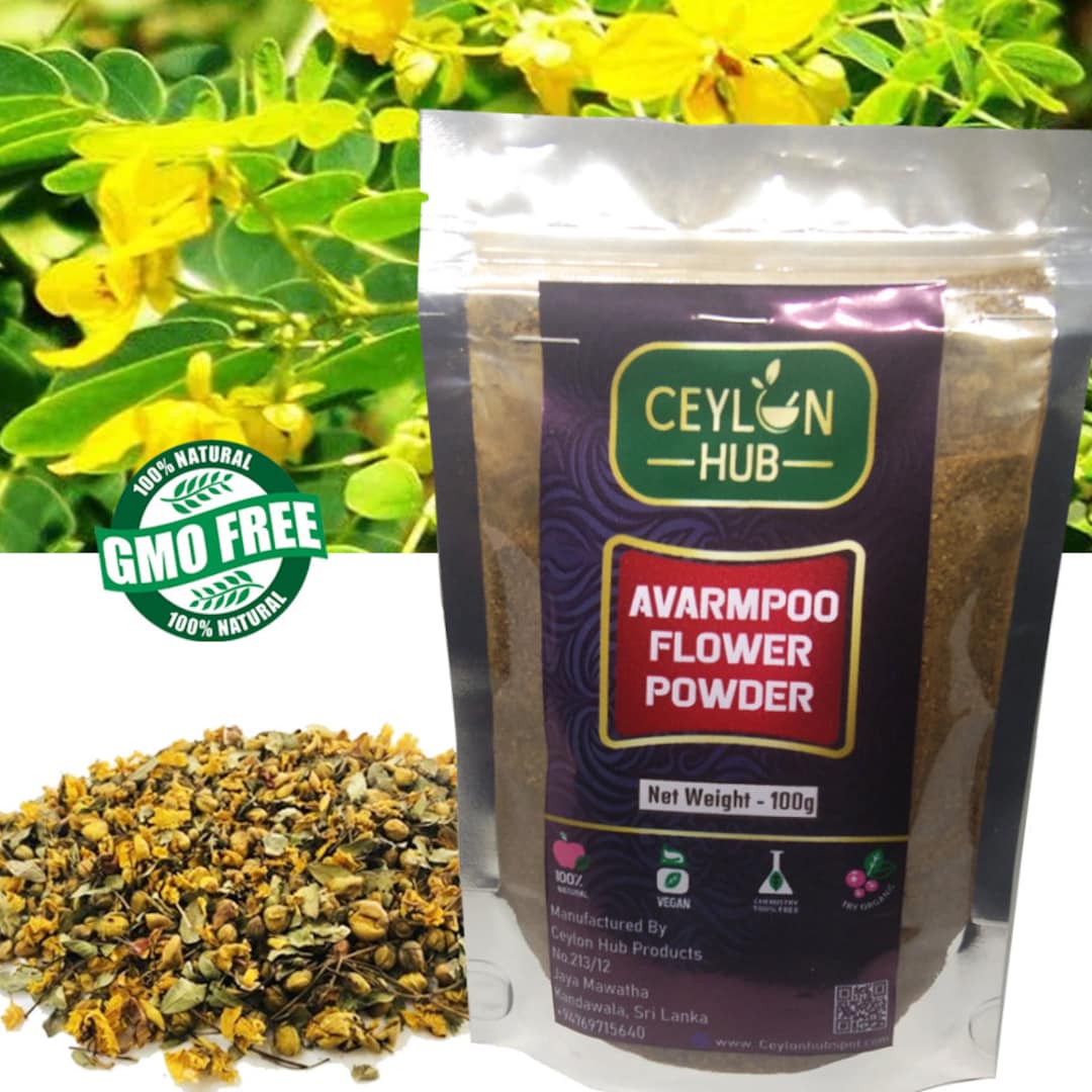 Avarampoo Powder: Natural Cassia Auriculata Herbal Tea From Ceylon - Etsy