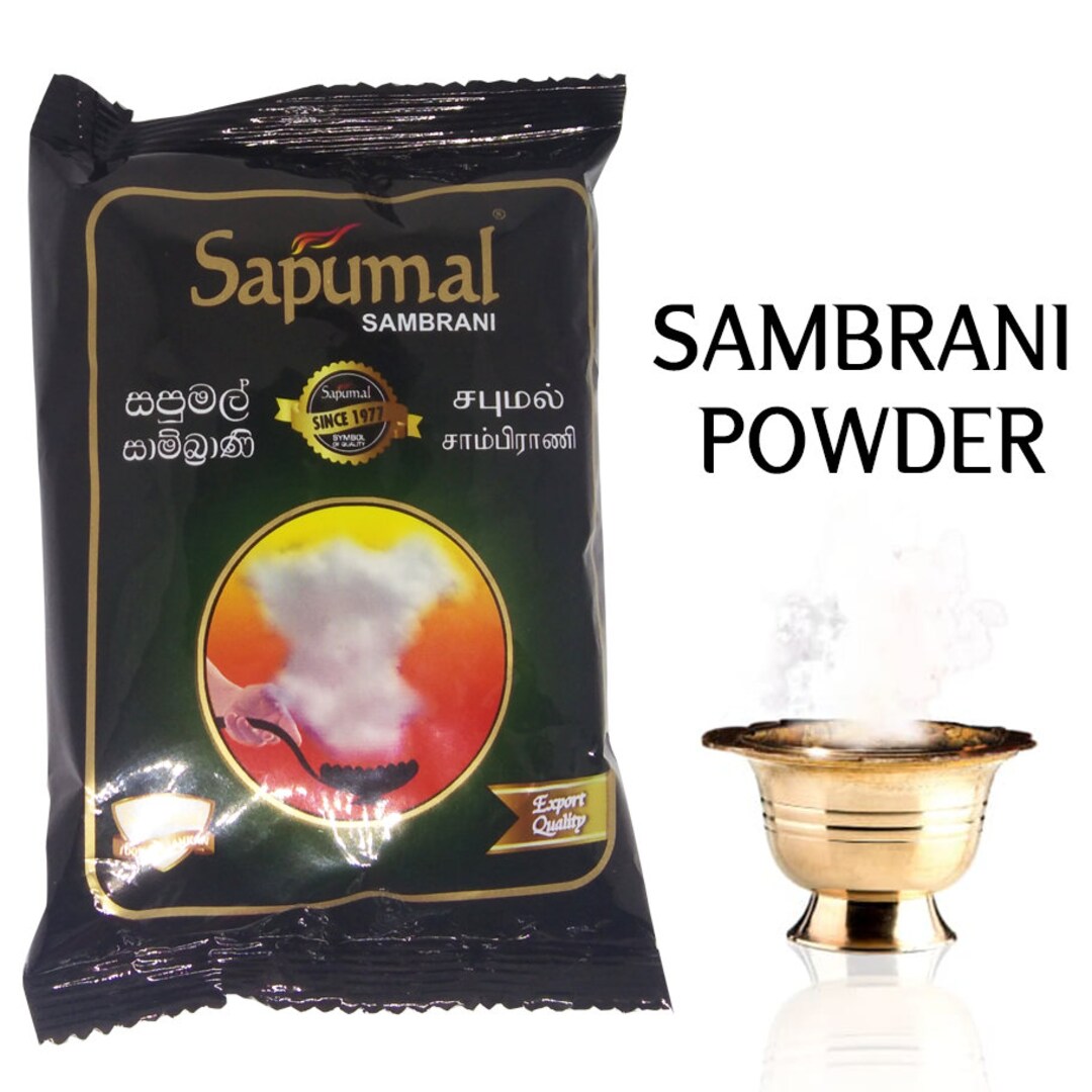 Ceylon Incense Powder Sambrani Resin Bakhoor Natural Aroma Home ...