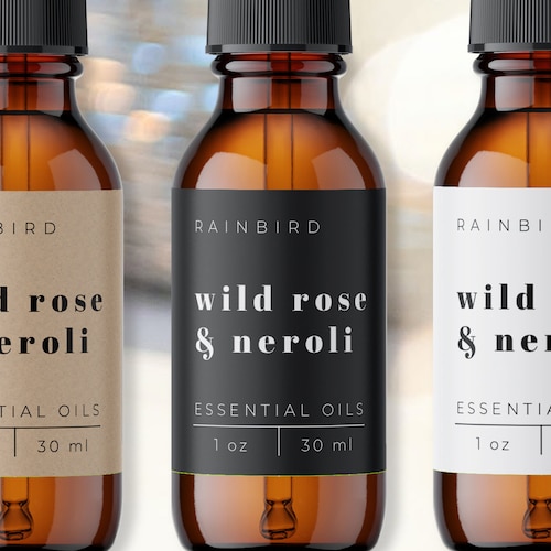 Essential Oil Bottle Labels Printable 1oz or 2 Oz Dropper - Etsy