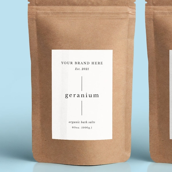 Stand up Pouch Label Design - Etsy