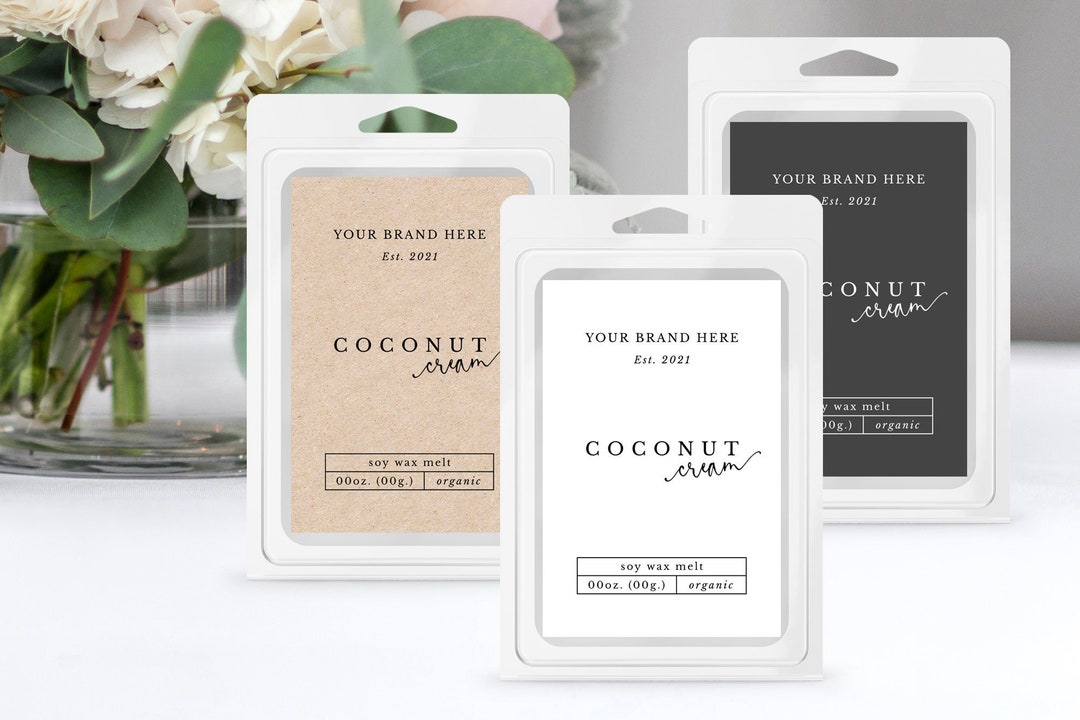 Printable Wax Melts Label Template, Editable Wax Melt Labels Template ...