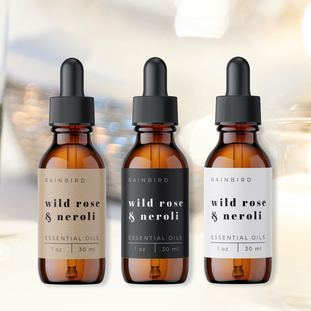 Essential Oil Bottle Labels, Printable 1oz or 2 Oz Dropper Bottle Label ...