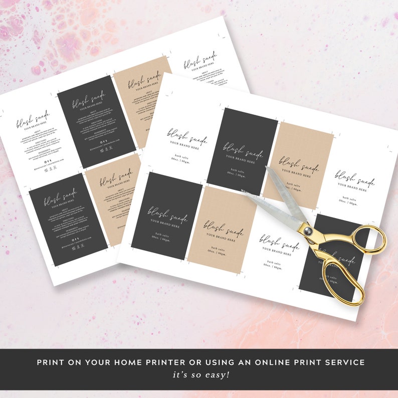 Bath Salts Label Template Printable Stand up Pouch Labels | Etsy