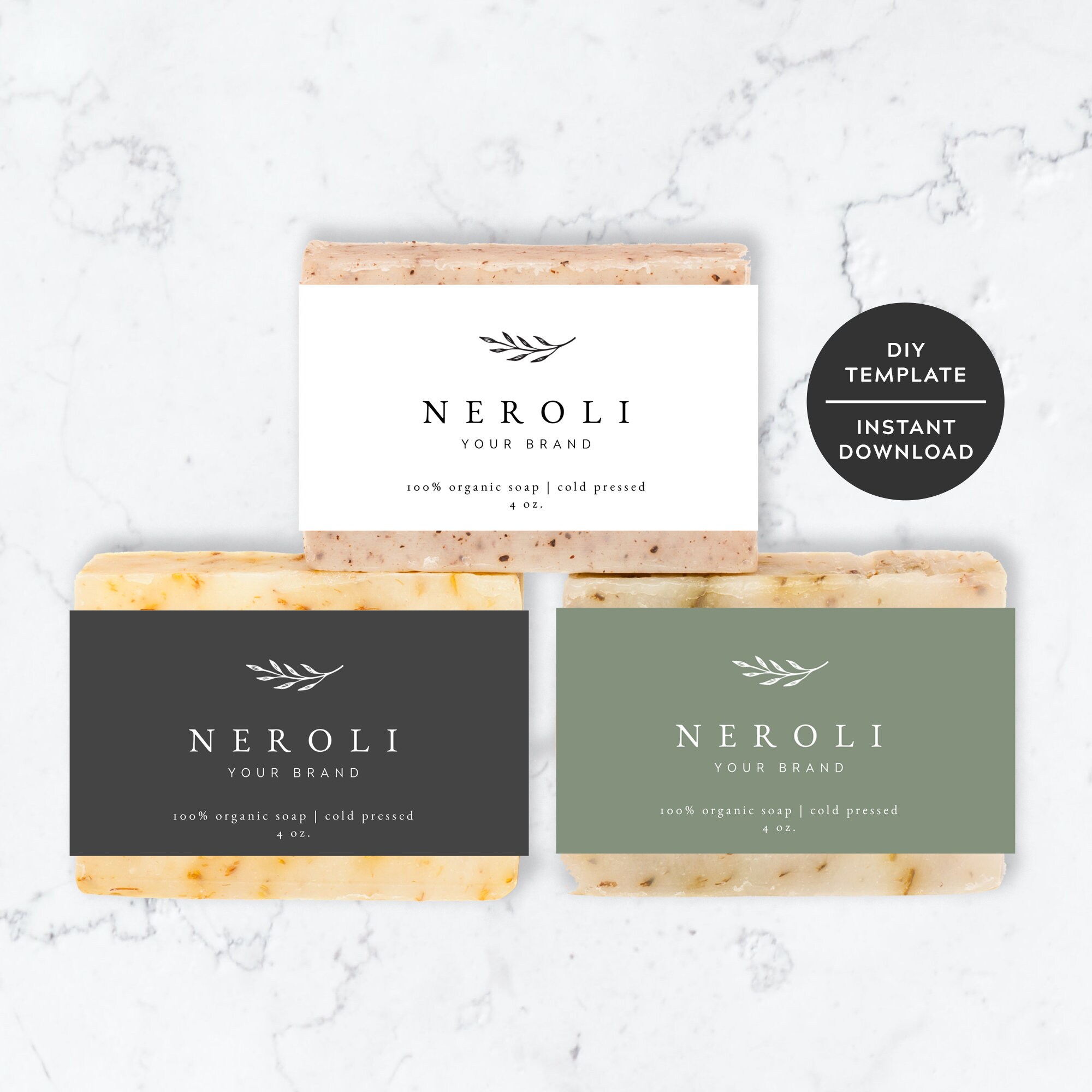 Soap Label Printable Template Handmade Soap Wrap Packaging - Etsy Canada