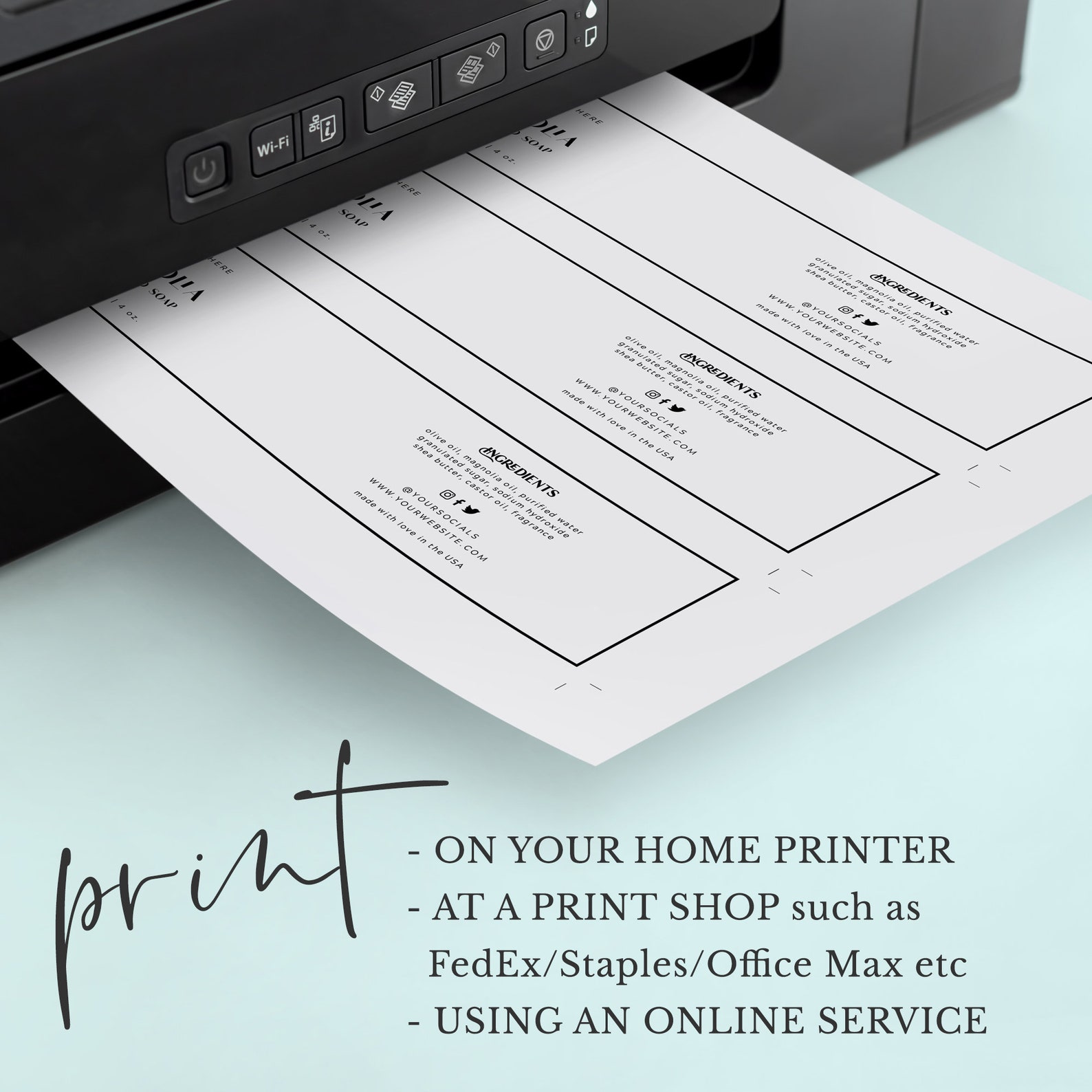 Soap Label Template Printable Soap Labels Editable Template | Etsy