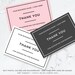 Thank You for Ordering Card Template, Printable Thank You for Your ...