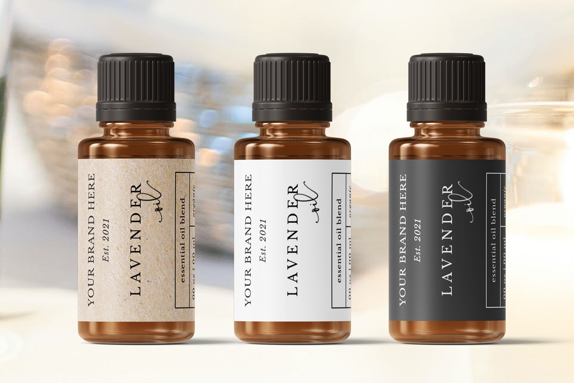 Essential Oil Label Template Editable 5ml 10ml 15ml Essential - Etsy