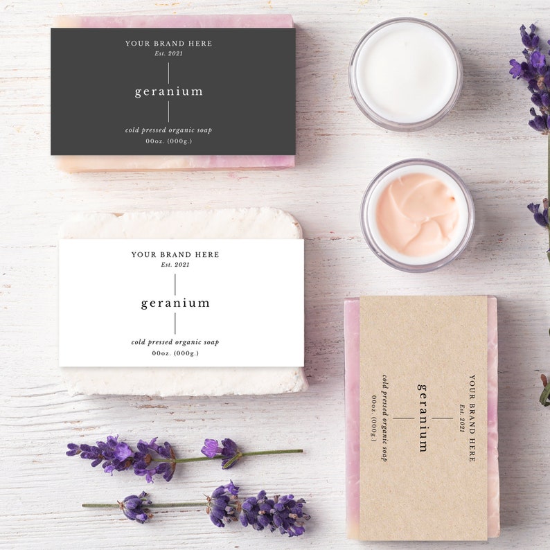 Soap Label Template Printable Soap Band Labels Editable | Etsy UK