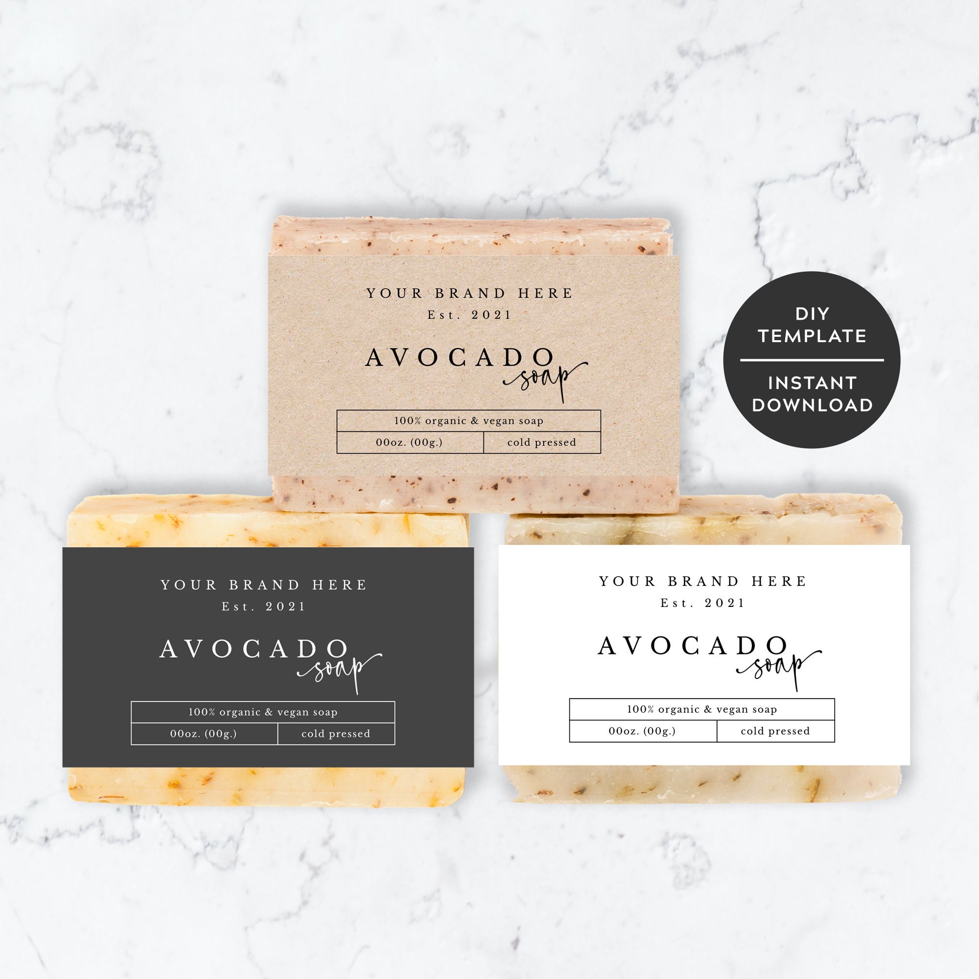 Soap Label Template Printable Soap Packaging and Labelling - Etsy