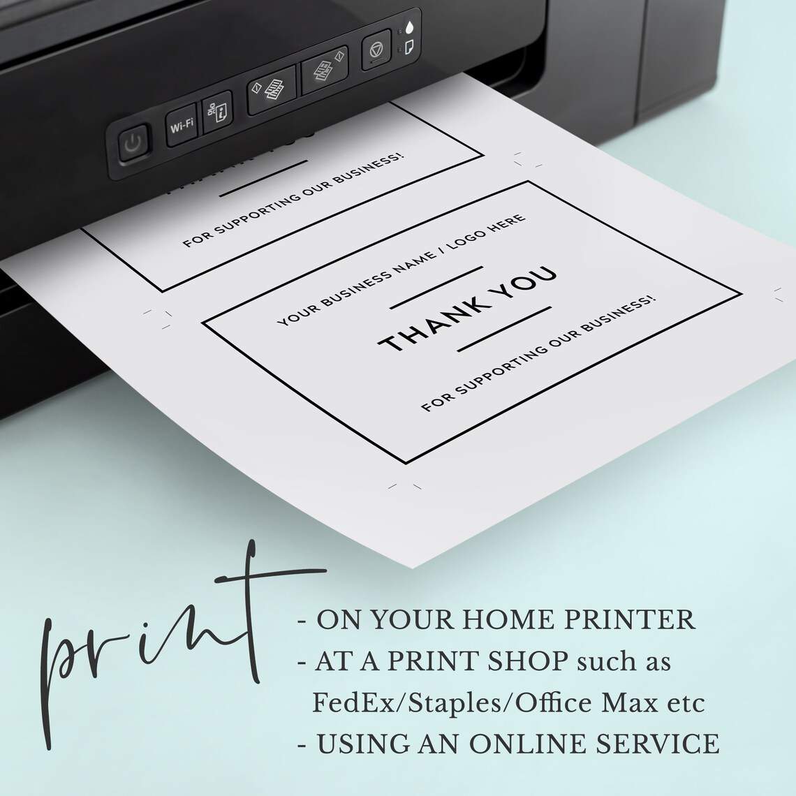 Thank You for Ordering Card Template Printable Thank You for - Etsy UK