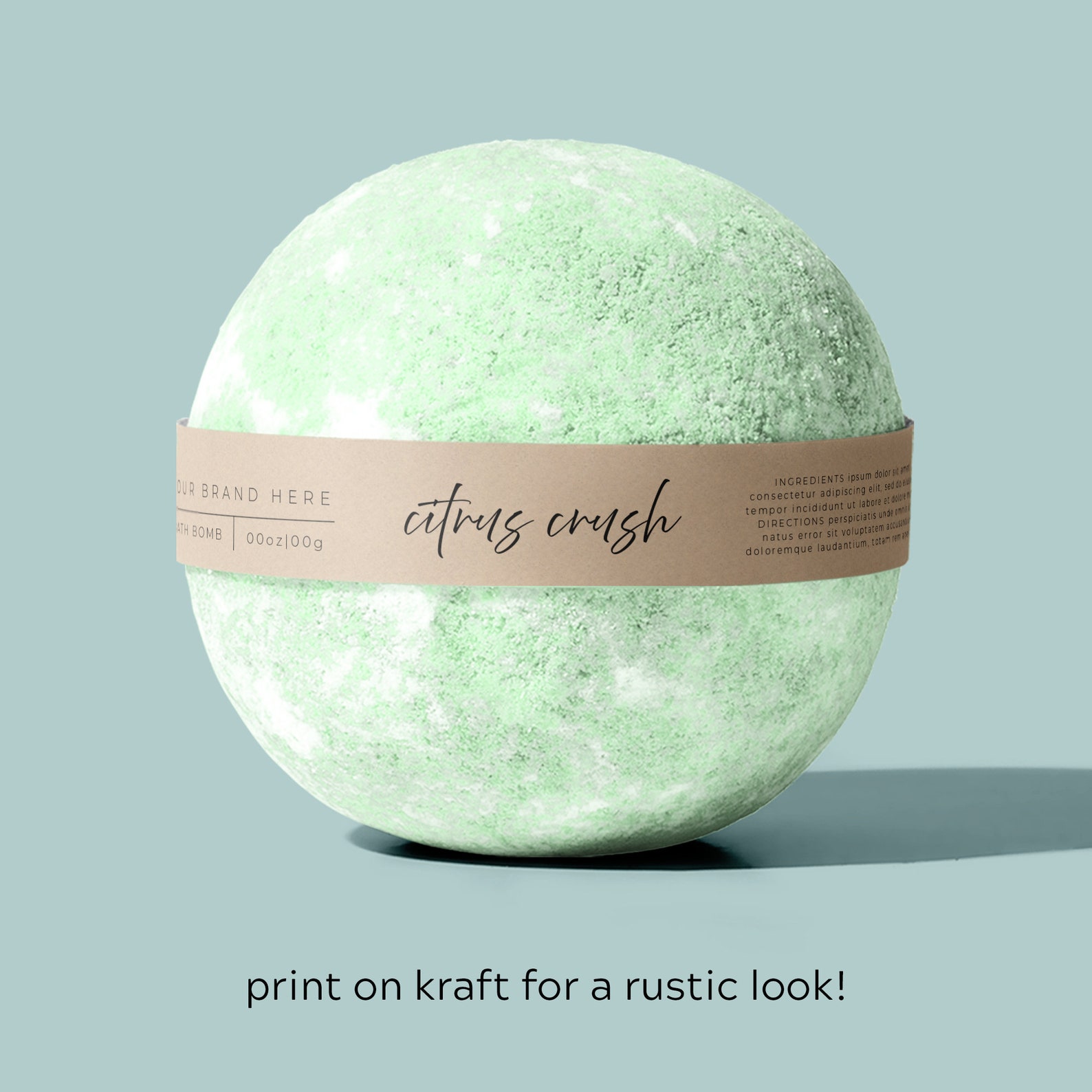 Bath Bomb Label Template Printable Bath Fizzer Belly Band Etsy Ireland
