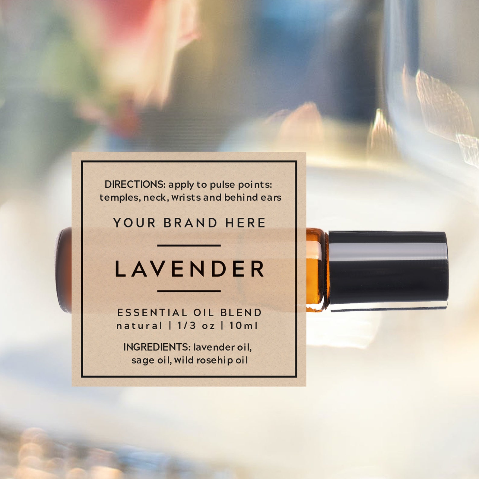 Essential Oil Labels Template Printable Essential Oils Roller - Etsy