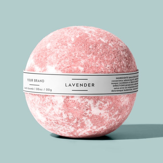 Bath Bomb Label Template Printable Botanical Wrap And Sticker For Bath 
