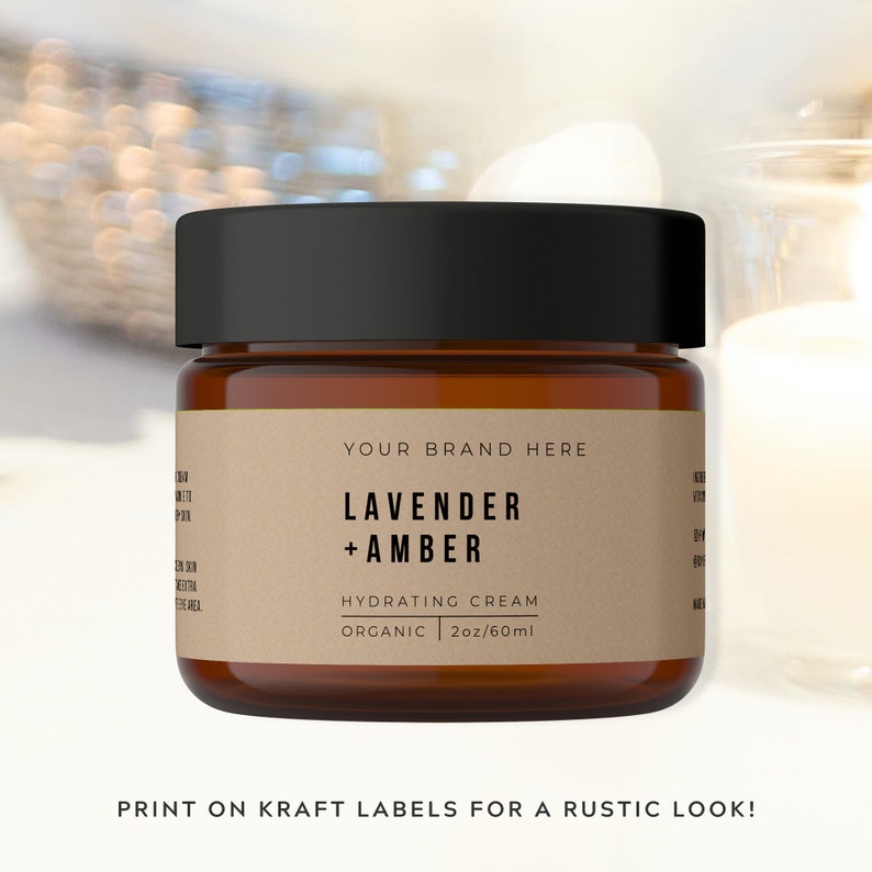 Jar Label Template Printable Body Product Labels Instant - Etsy