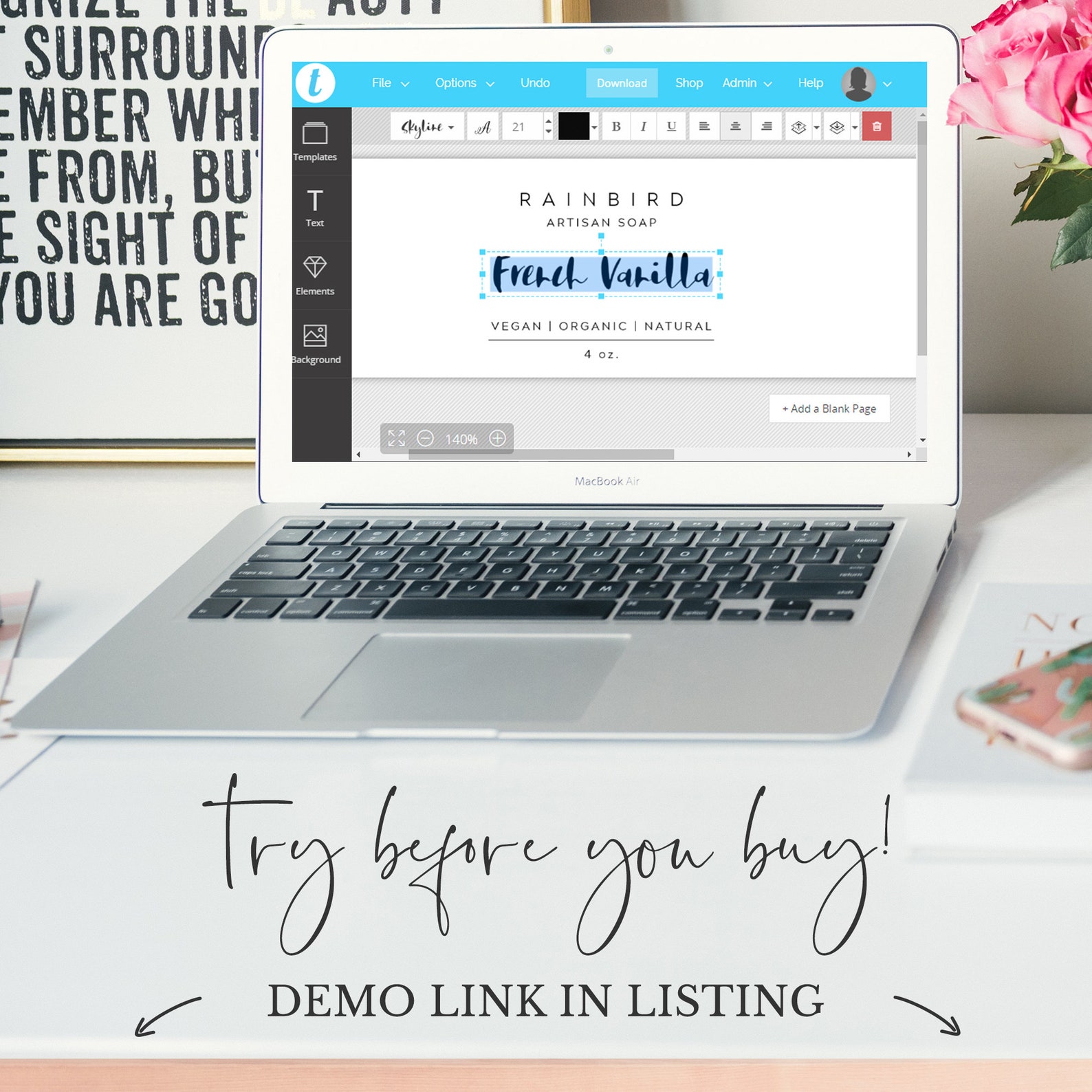 Soap Label Template Printable Soap Labels Editable Template | Etsy