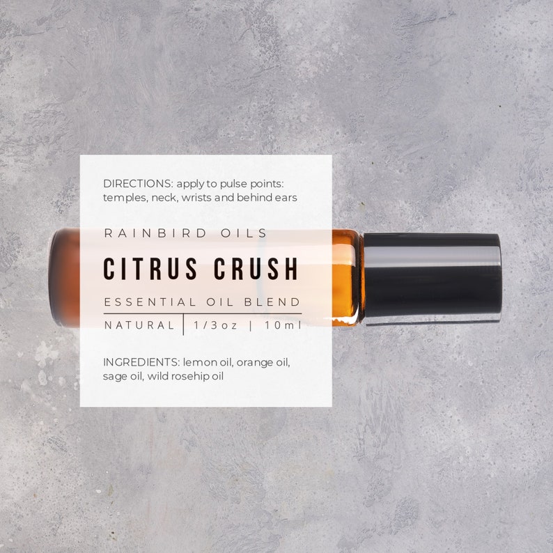 Essential Oils Labels Template Printable DIY Essential Oil - Etsy