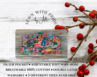 Postal Face Mask - Etsy