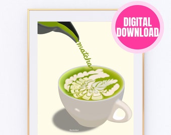 Matcha Poster - Etsy