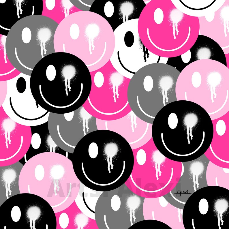 Smiley Canvas Pop Art Decor Smiley Face Art Office Art - Etsy