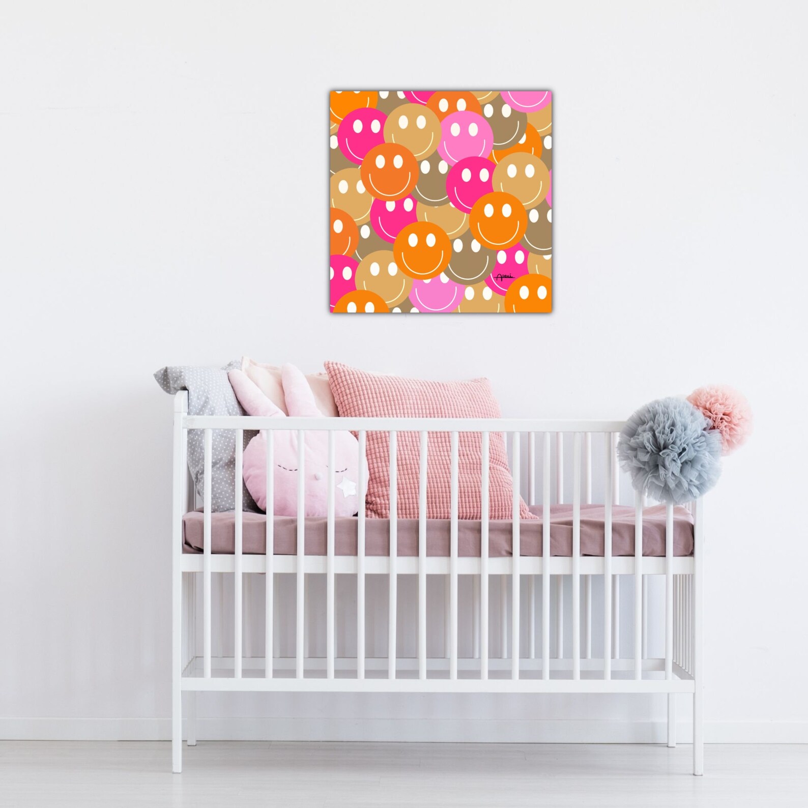 Smiley Canvas Pop Art Decor Smiley Face Art Office Art - Etsy