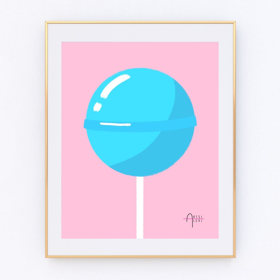 DIGITAL Lollipop Art Candy Shop Decor Kitchen Art Candy | Etsy