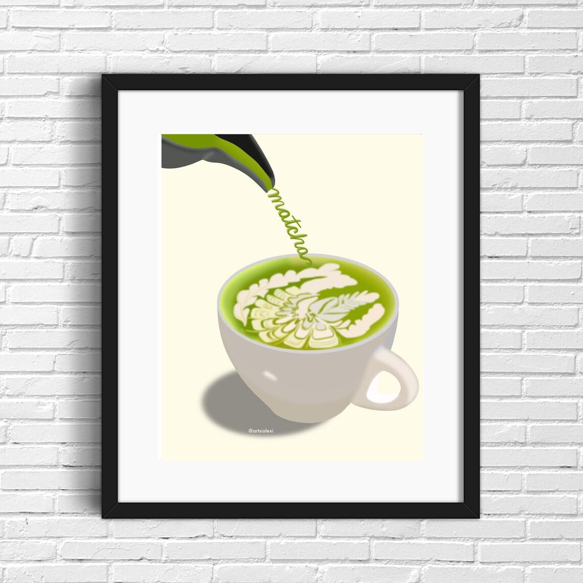 Matcha Print Matcha Poster Green Tea Lover Matcha Wall - Etsy