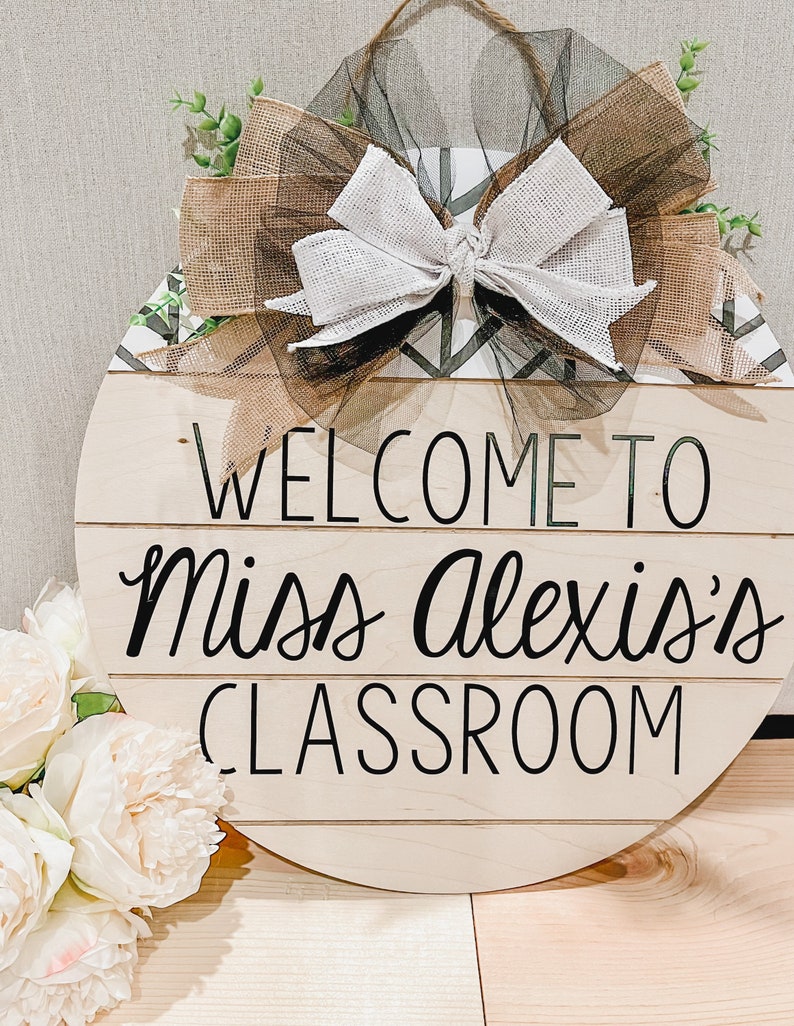 Classroom Door Hanger / Custom / Teacher Gifts / Classroom Decor ...