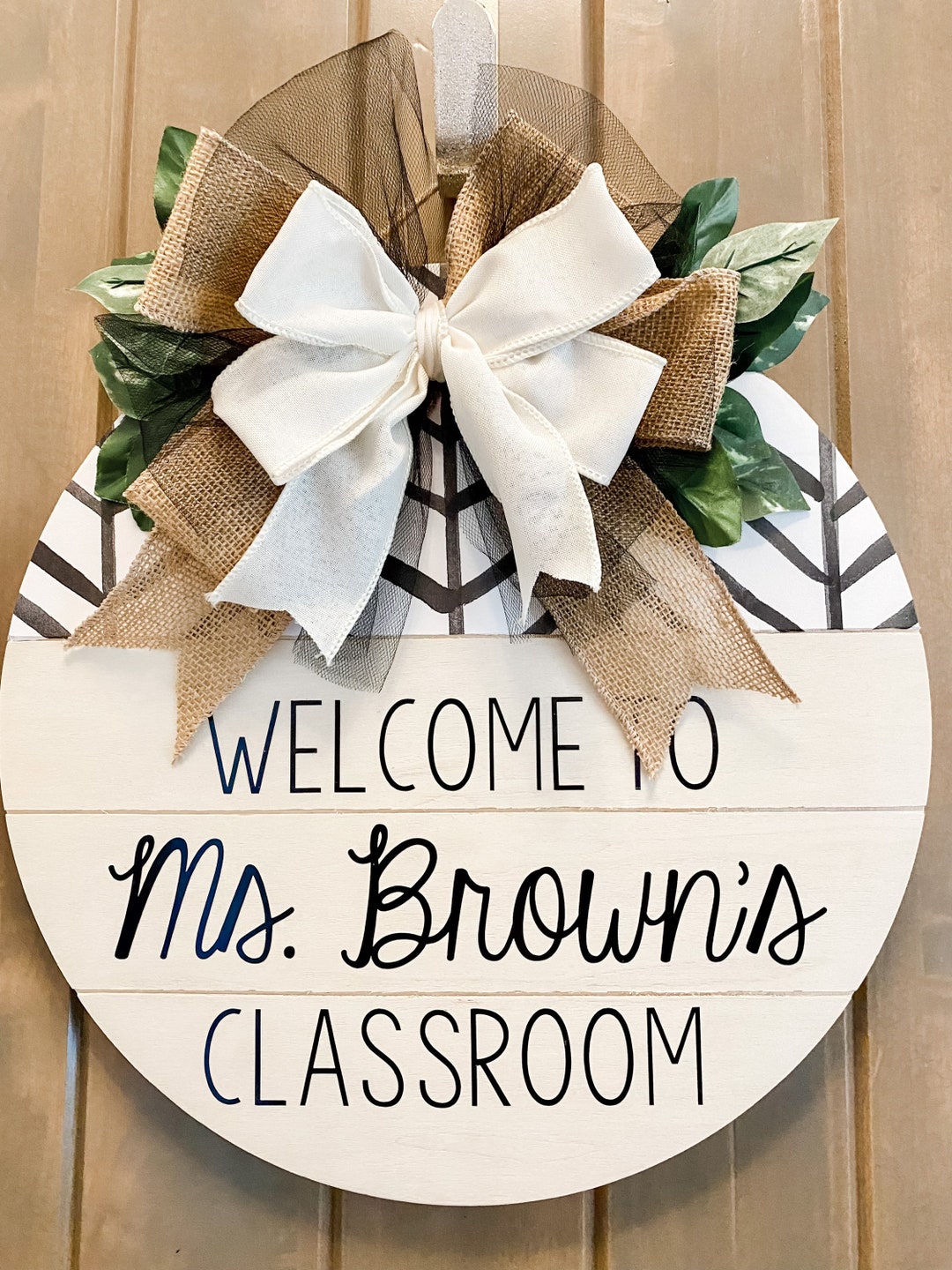 Classroom Door Hanger / Custom / Teacher Gifts / Classroom Decor ...