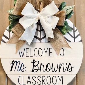 Classroom Door Hanger / Custom / Teacher Gifts / Classroom Decor ...