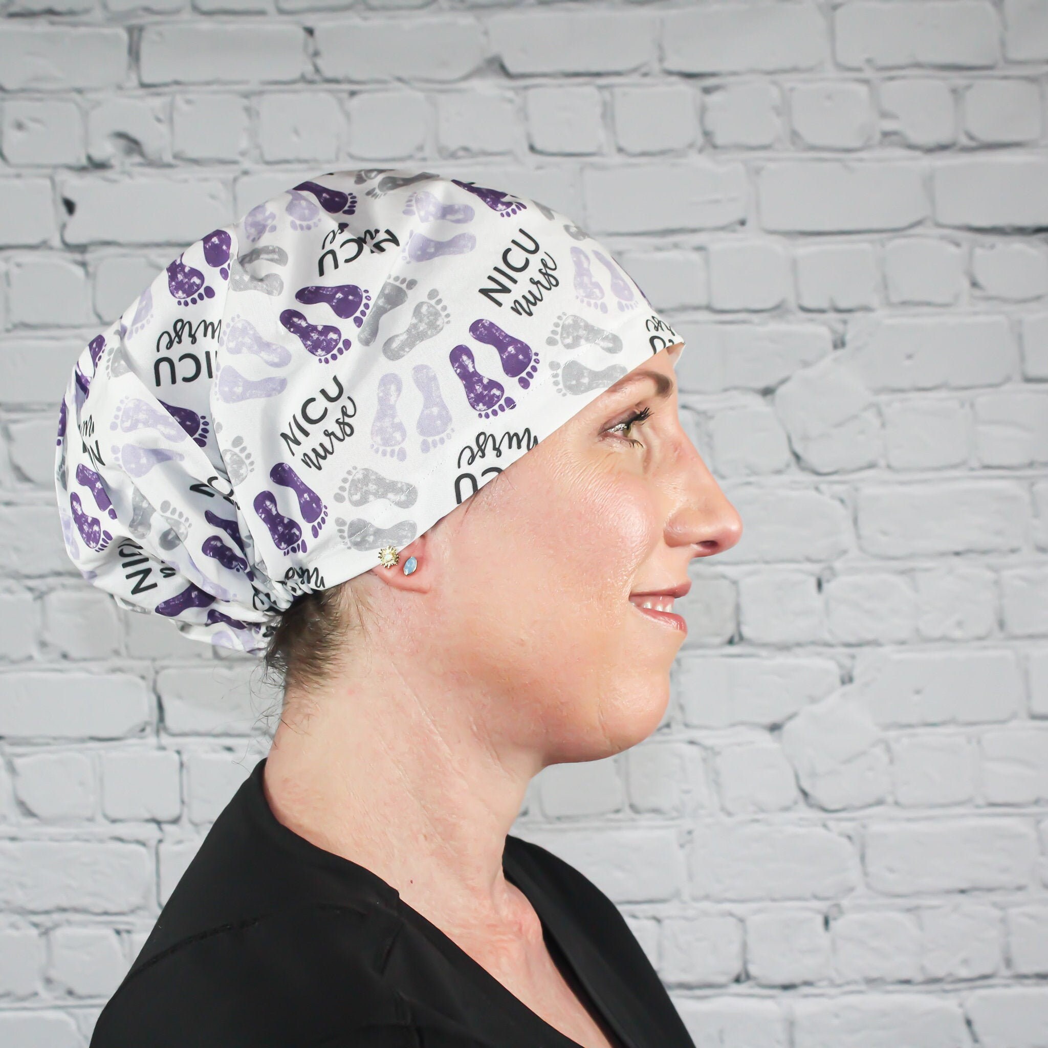 NICU Nurse Scrub Cap Adjustable Scrub Cap Nurse Scrub Cap | Etsy