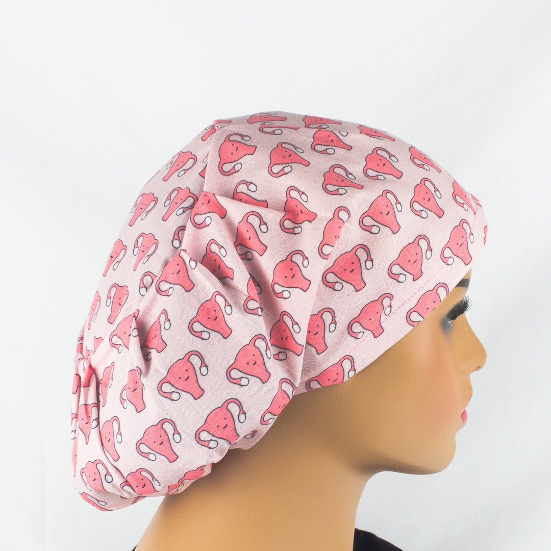 Uterus Scrub Cap, Labor and Delivery Scrub Hat, Nurse Hat, Euro ...