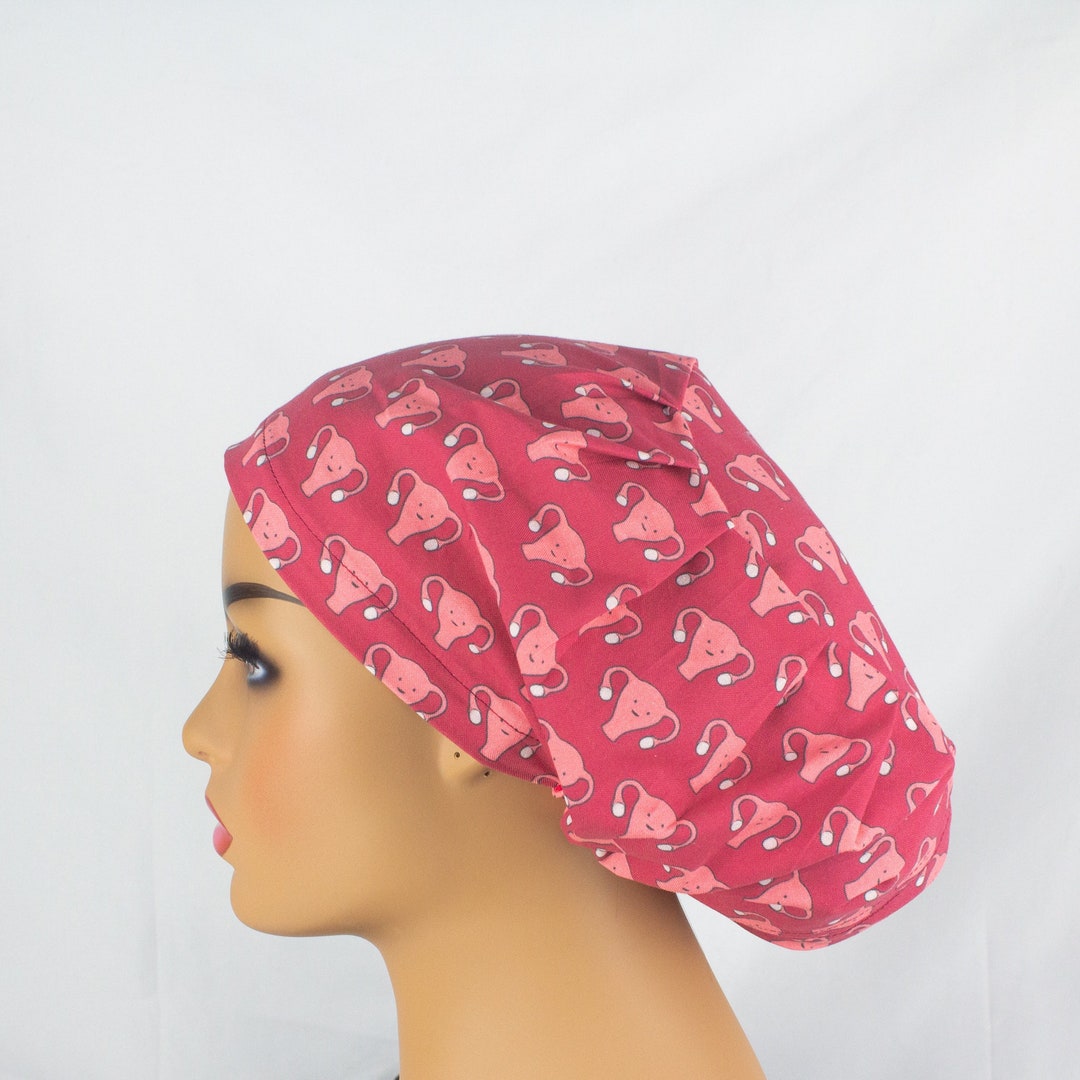Uterus Scrub Cap Obgyn Scrub Hat Labor And Delivery Scrub Etsy New